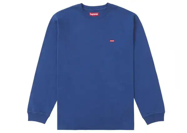 Supreme Small Box Long Sleeve Tee Shirt - Dark Royal | Editorialist